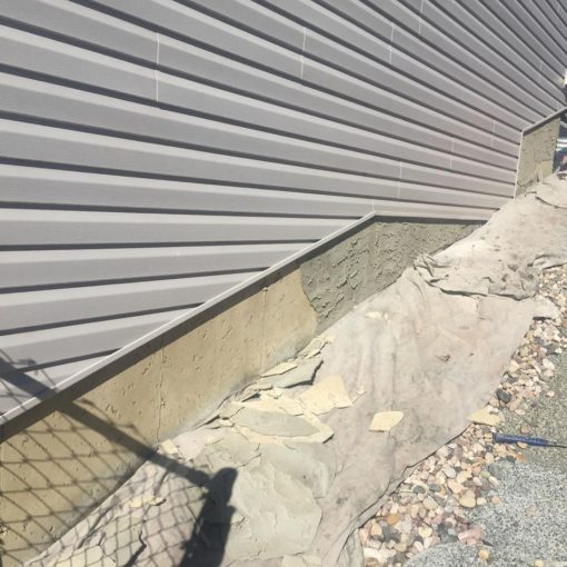 Parging the exterior foundation walls in - People also ask